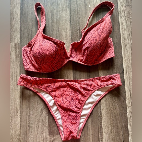 Shade & Shore | Swim | Shade Shore Animal Snake Skin Print Bikini Top ...